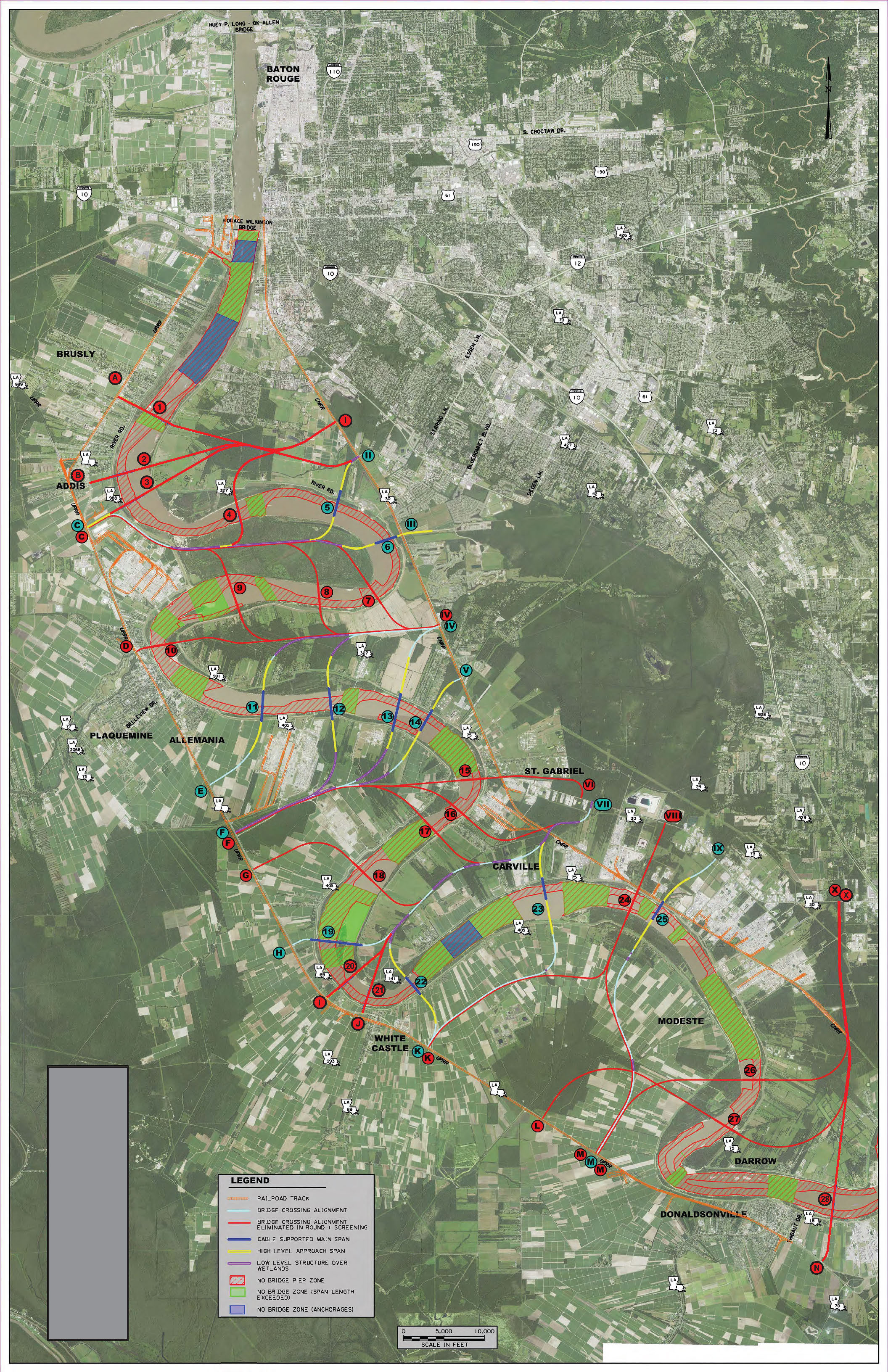 MRB South Preliminary Alternatives Map
